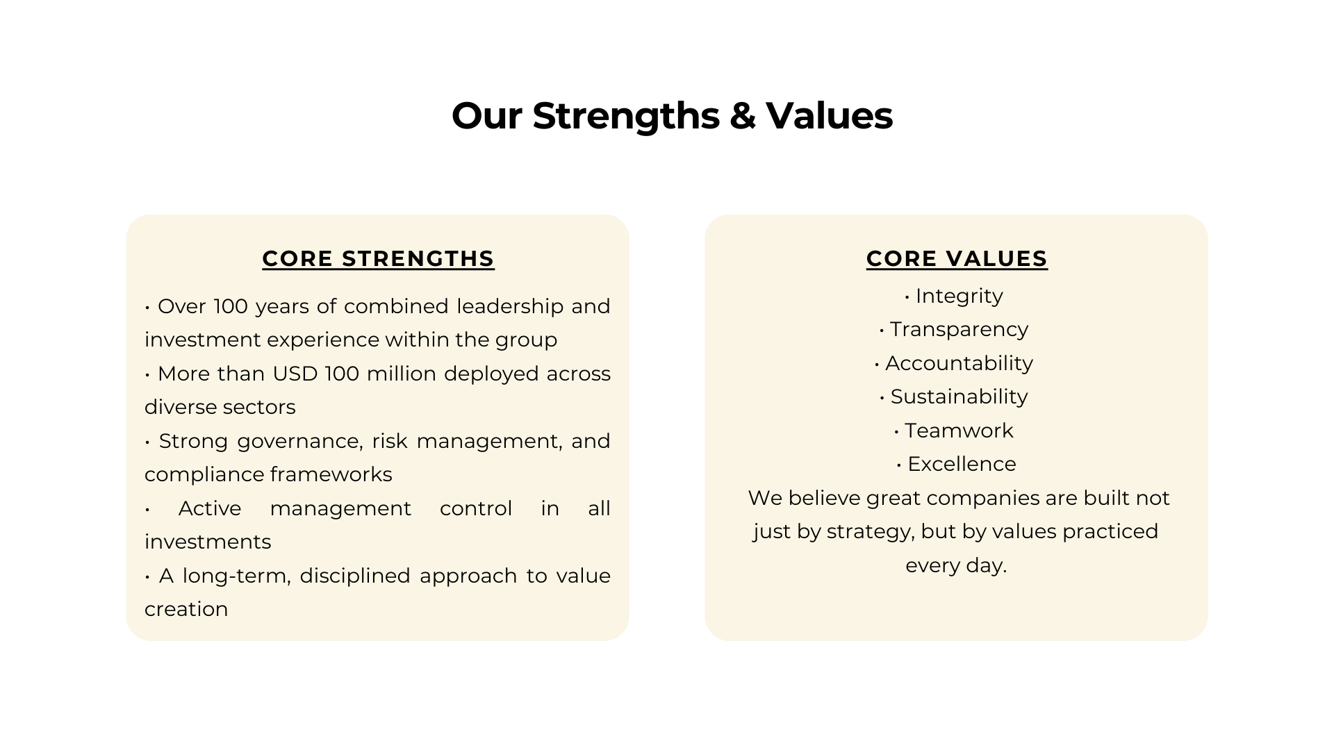 Our Philosophy - RWC Group